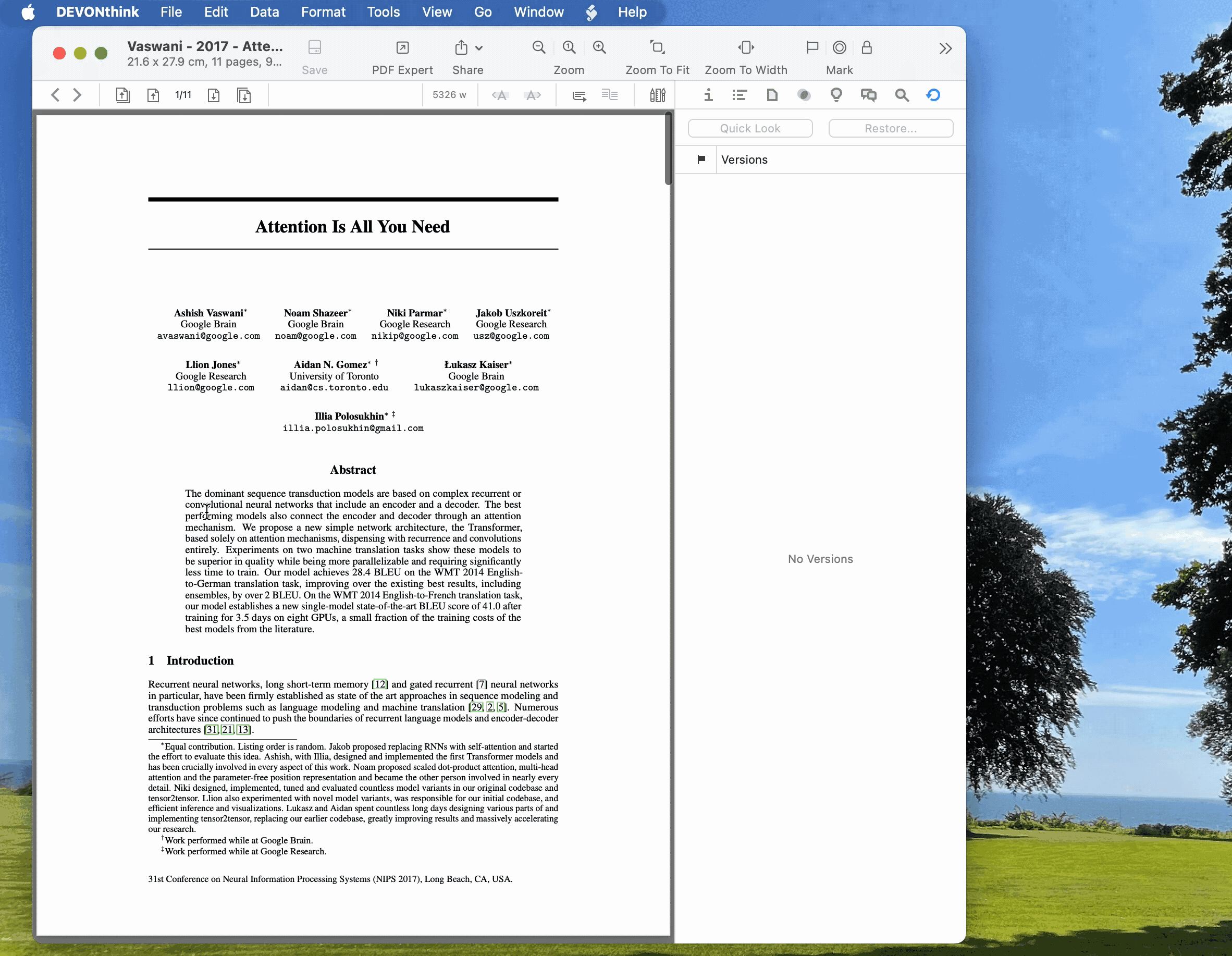 DEVONthink 4.0 评测：AI 加持的全新文件管理体验 | TomBen’s Blog