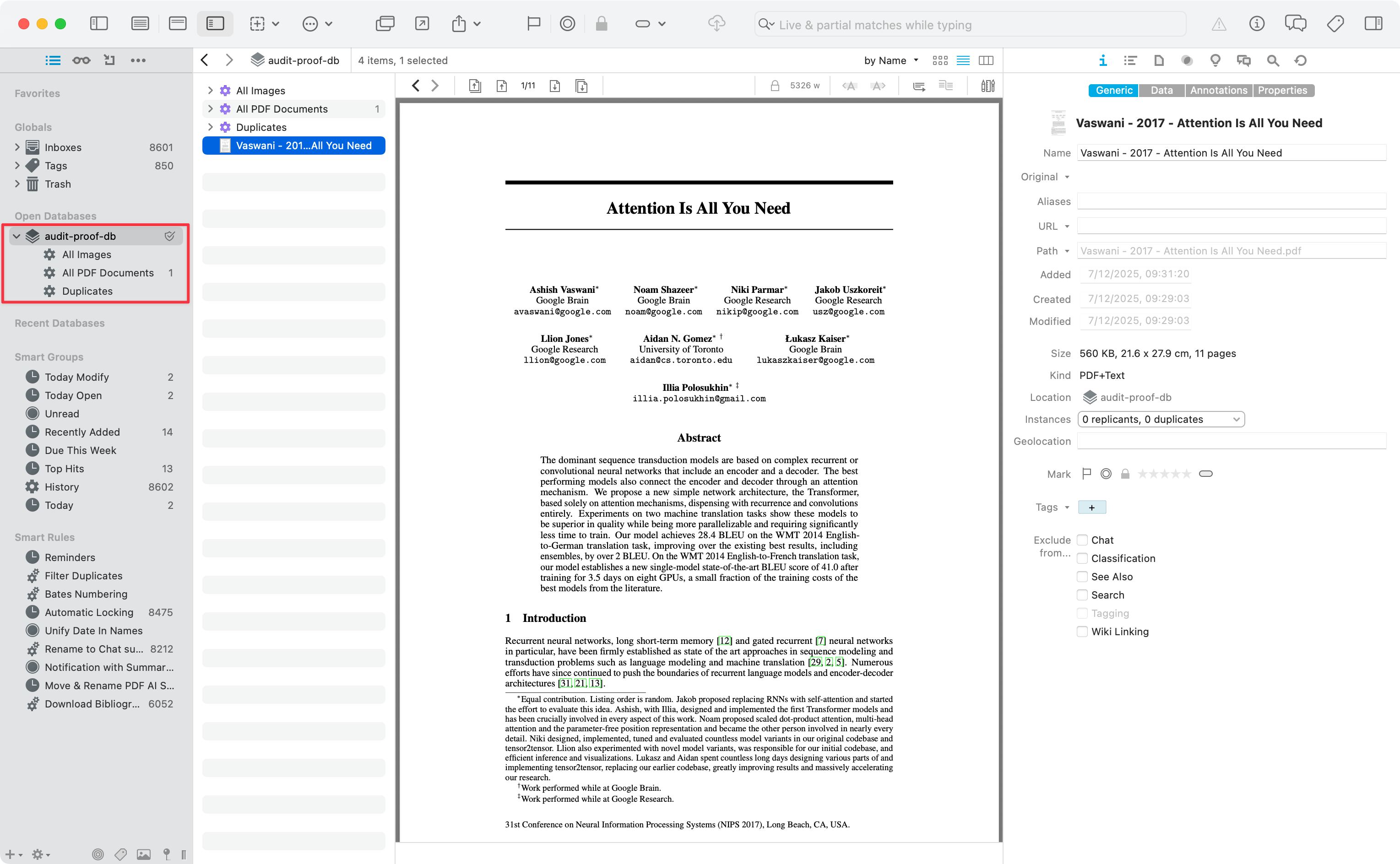 DEVONthink 4.0 评测：AI 加持的全新文件管理体验 | TomBen’s Blog